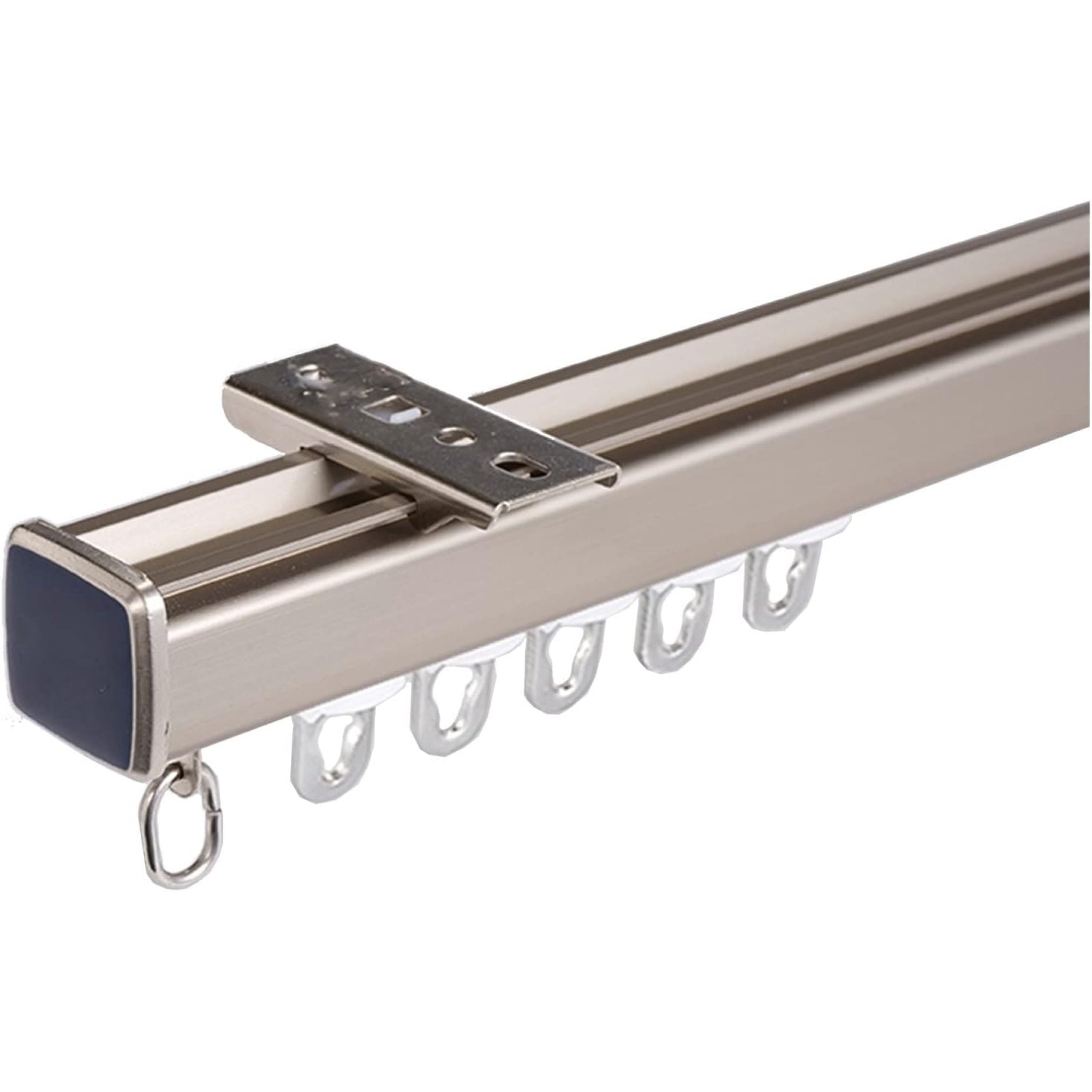 Zoever Heavy Aluminum Curtain Rail With Mute Rollers, Ceiling Curtain ...