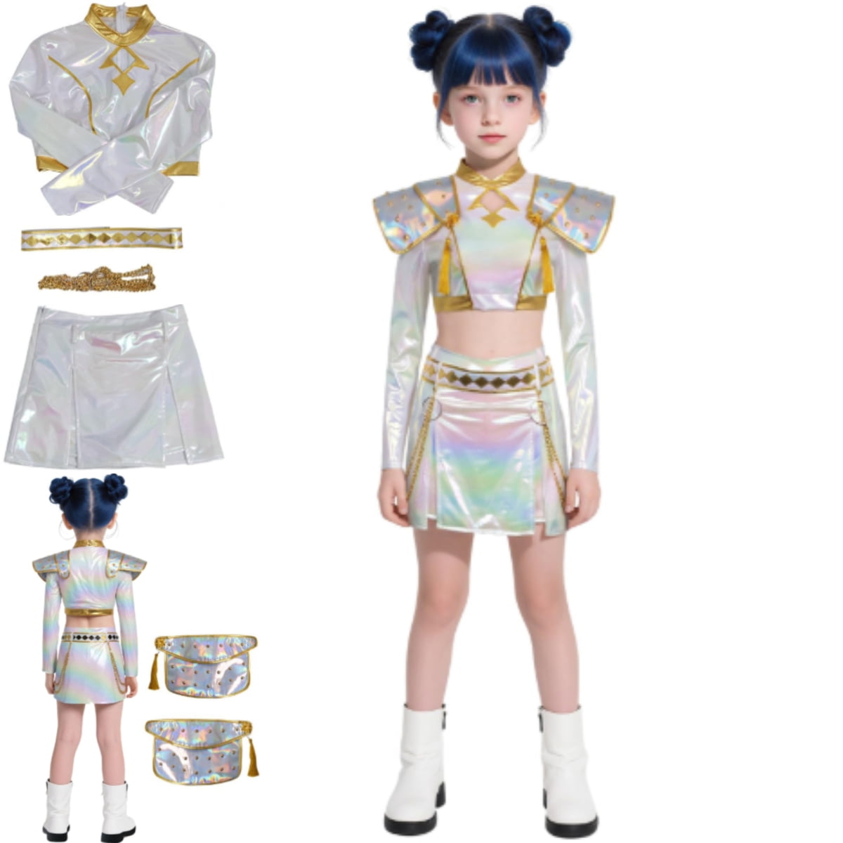 2025 New Girls Pop Singer Cos Outfit Set for Pendant Dance Stage Party ...