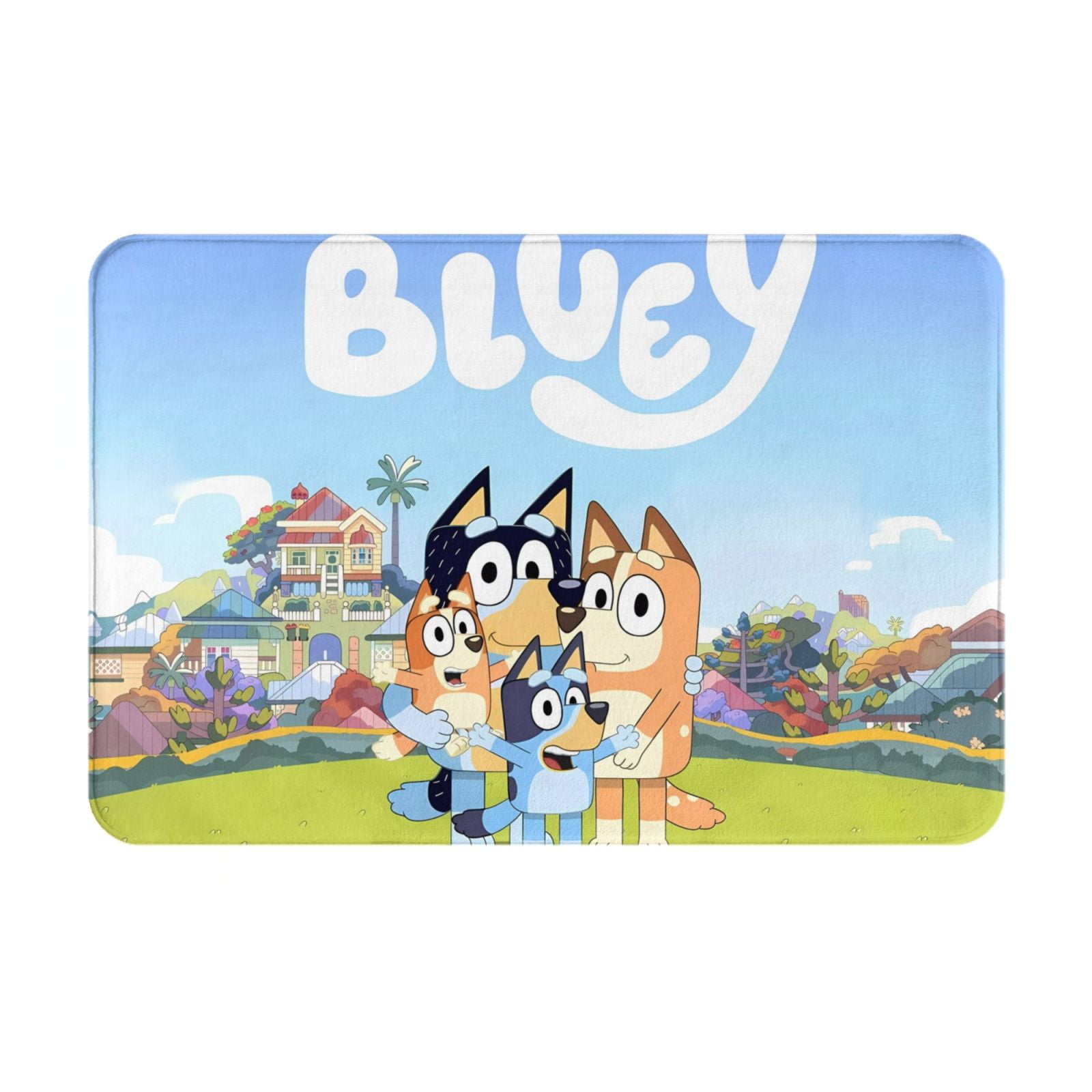 Zofaai Bluey Pattern Doormats, Absorbent and Non-slip Floor Mats ...