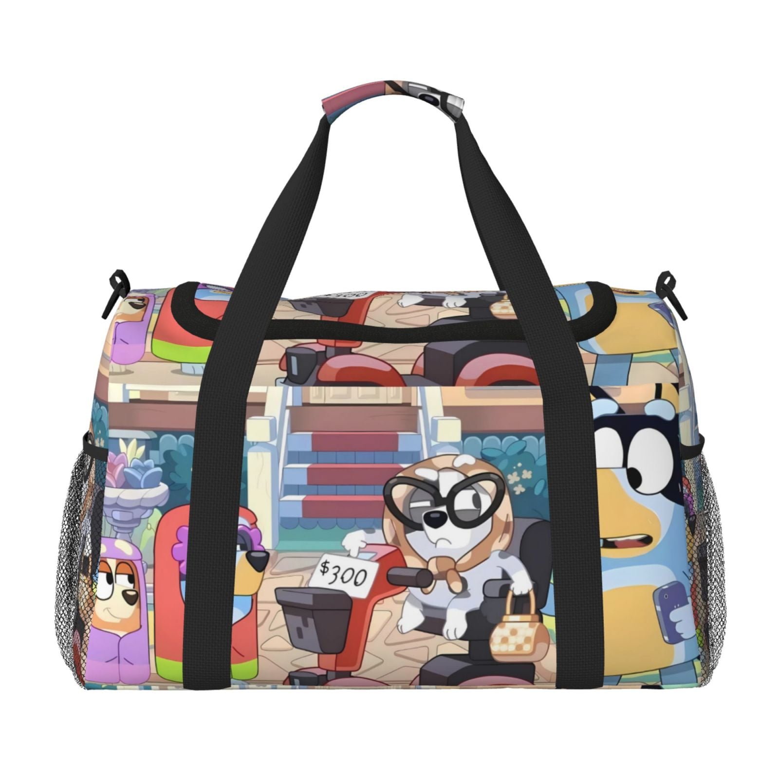 Zofaai Bluey Pattern Hand Travel Bag, Adjustable Shoulder Strap ...