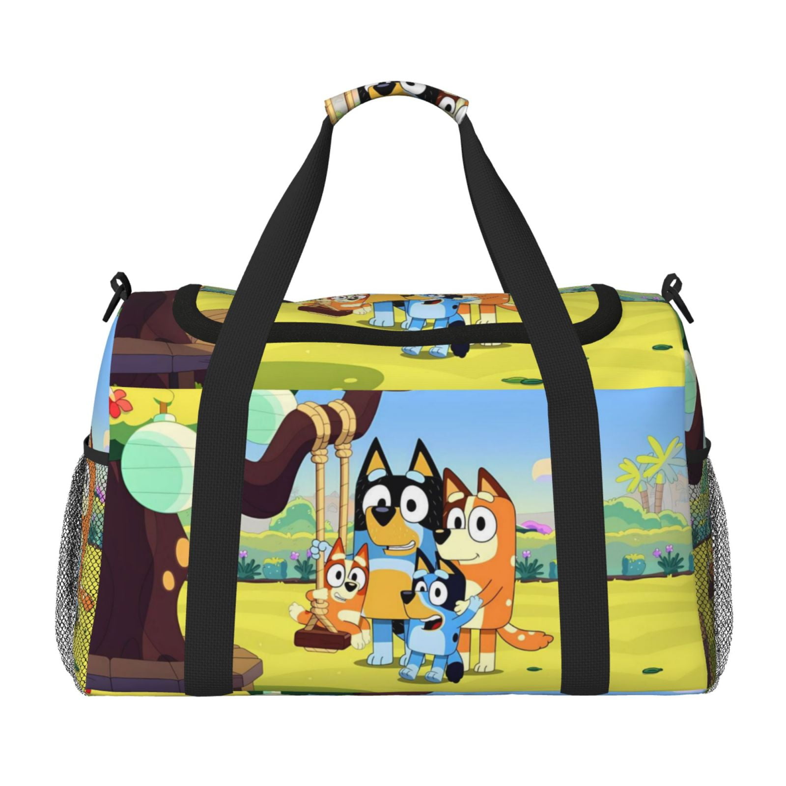 Zofaai Bluey Pattern Hand Travel Bag, Adjustable Shoulder Strap ...