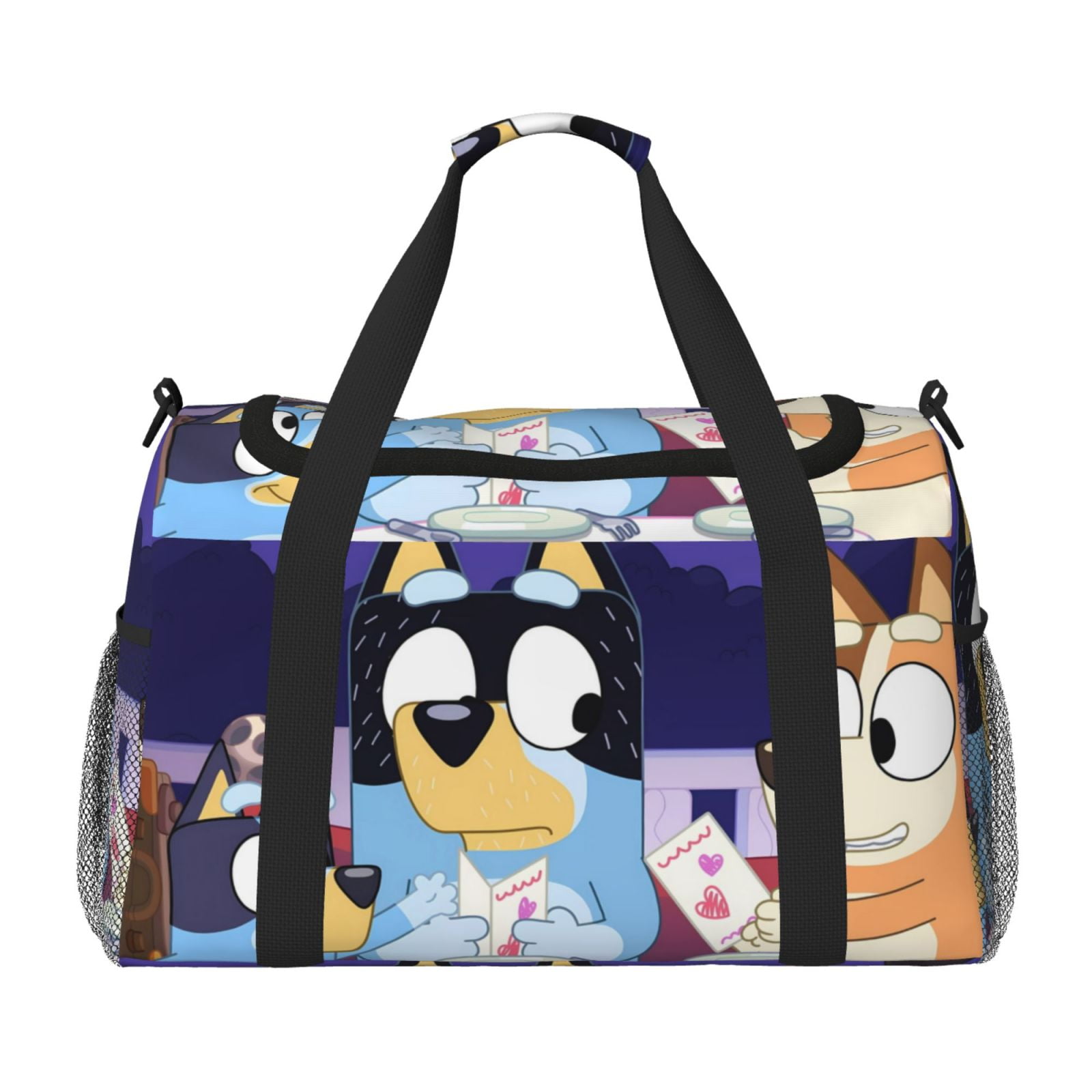 Zofaai Bluey Pattern Hand Travel Bag, Adjustable Shoulder Strap ...