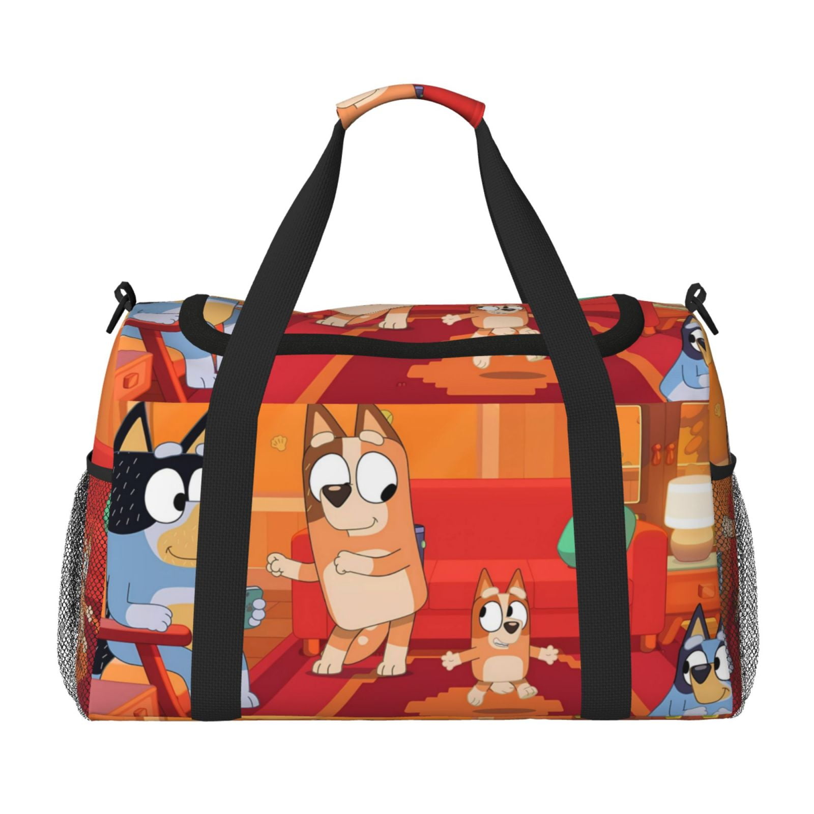 Zofaai Bluey Pattern Hand Travel Bag, Adjustable Shoulder Strap ...