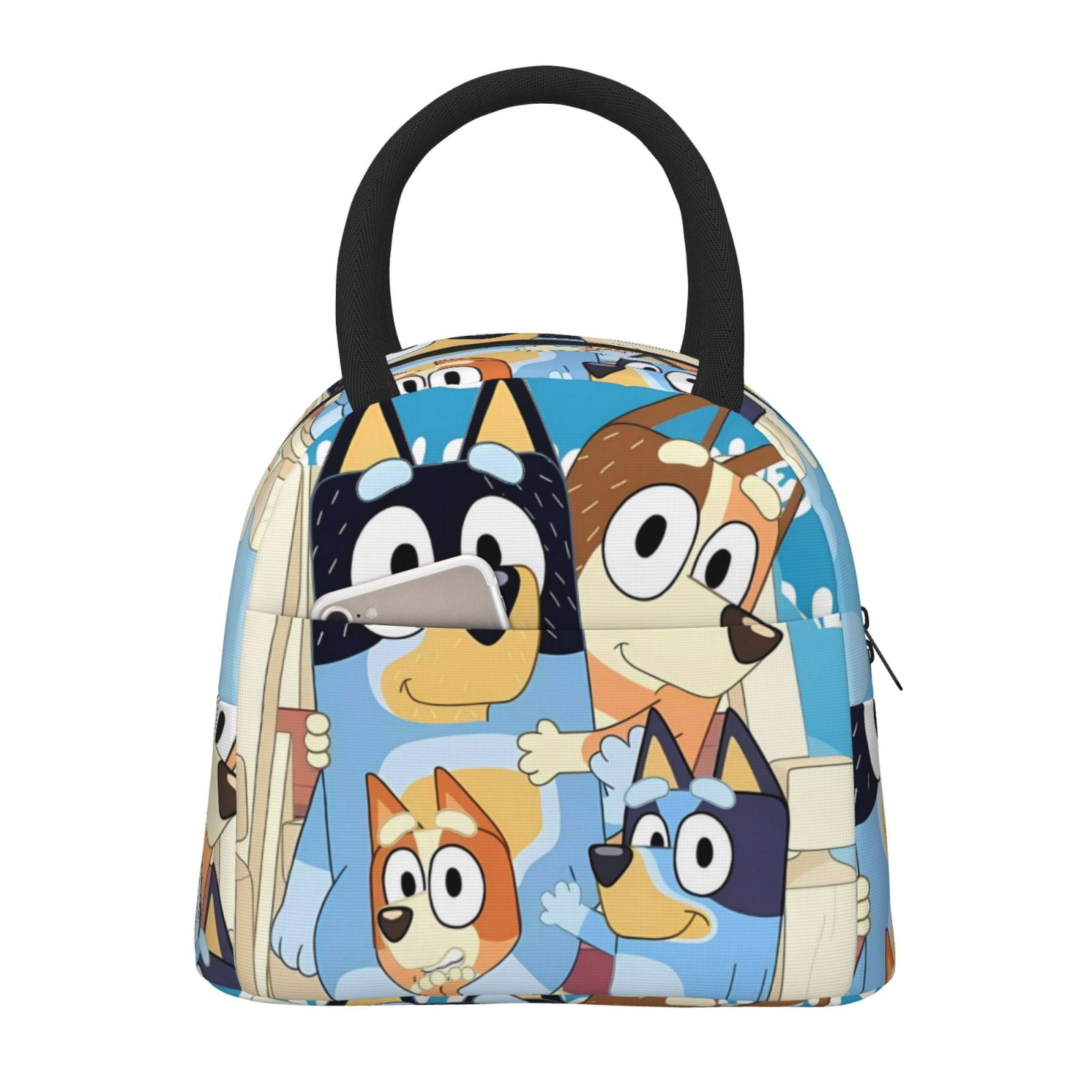 Zofaai Bluey Pattern Portable Lunch Bag, Heat and Cold Insulation ...