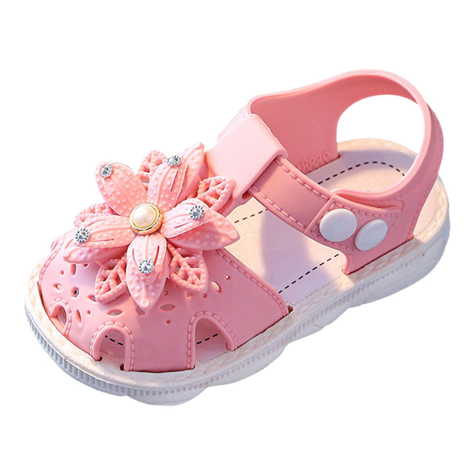 Zofedap Toddler Girls Sandals Soft Rubber Princess Flat Shoes Summer ...