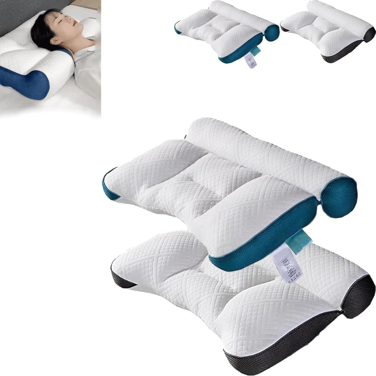 Zofene Pillow, Sleep Enhancing Cervical Support Comfort Pillow ...
