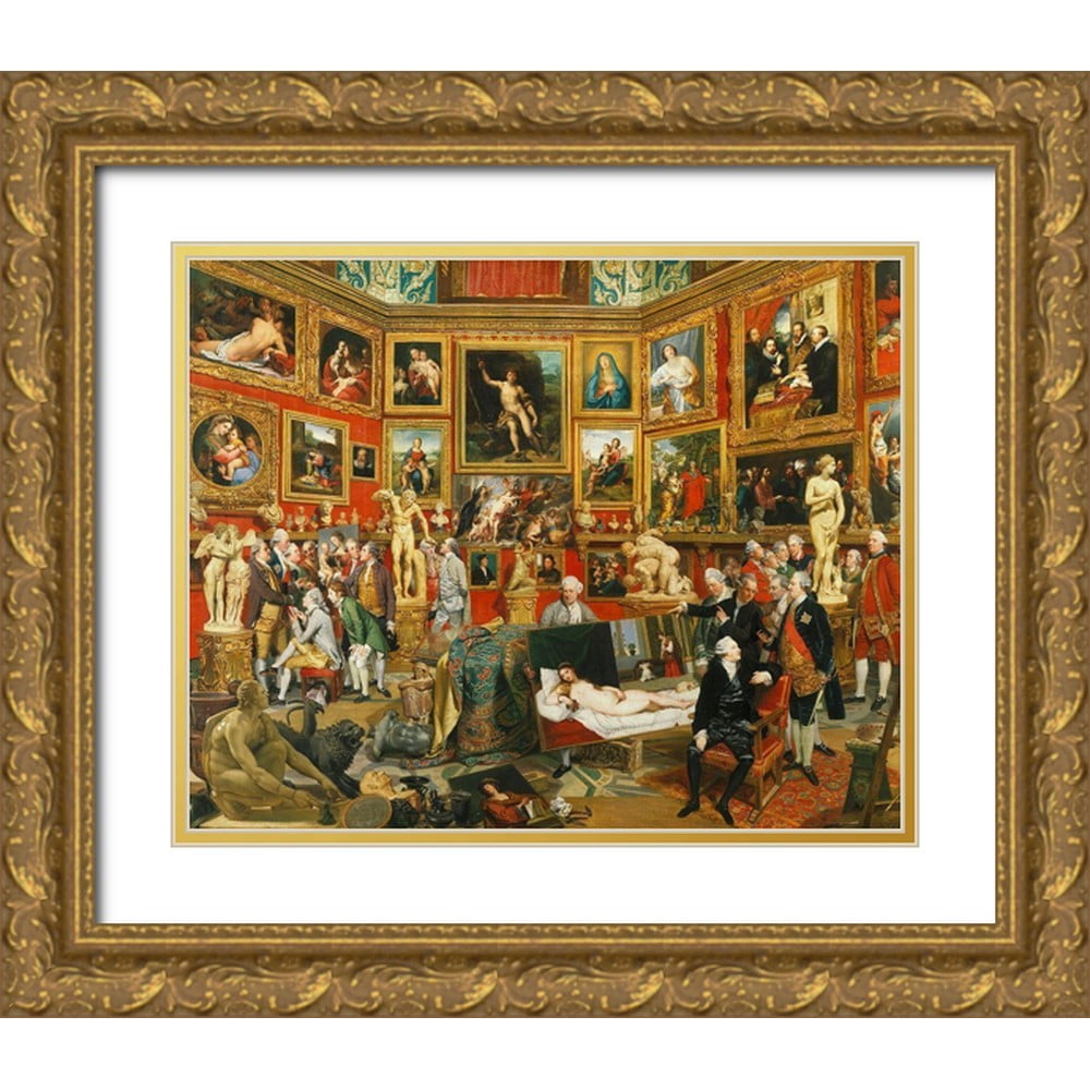 Zoffany, Johan 14x12 Gold Ornate Wood Framed with Double Matting Museum ...