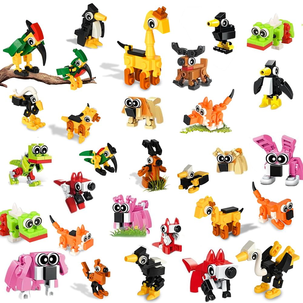 Zofunny 30 Packs Building KEF16 Blocks Party Favors for Kids, Mini ...