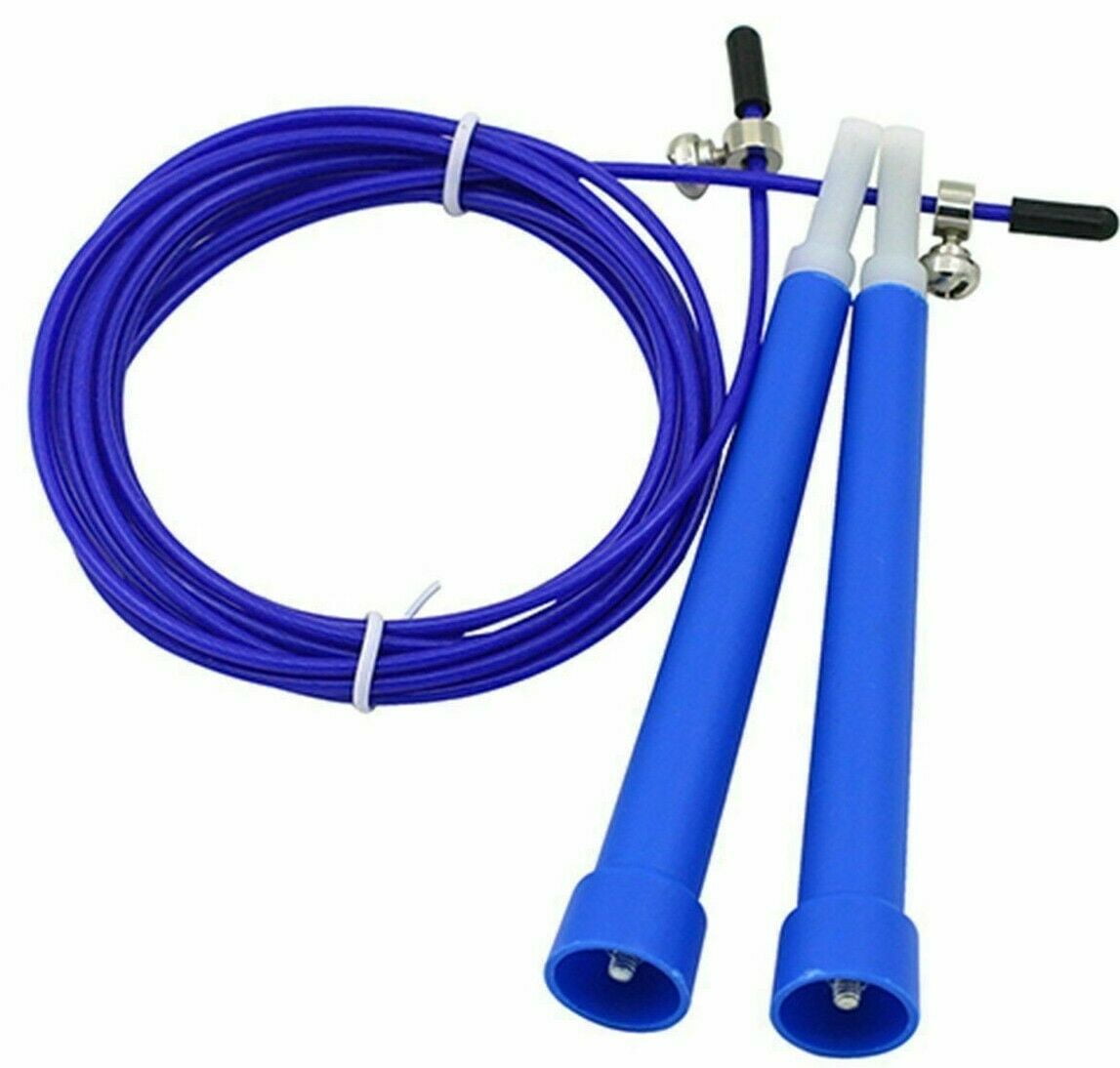 ZogeeZ Speed Skipping Blue Jump Rope Adjustable Fitness Wire Crossfit ...