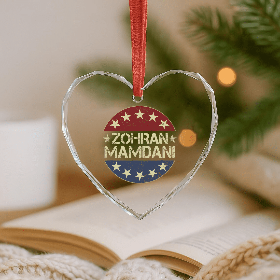 Zohra Mamdani For Nyc Mayor Zohran Mamdani Retro Ornament Home ...