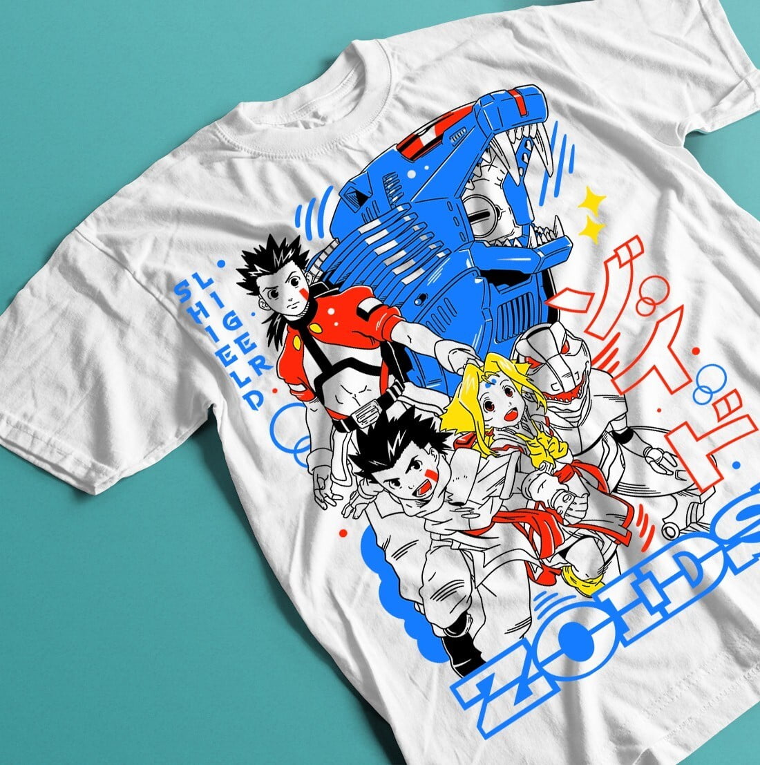 Zoid T-shirt, Geno Series, Psychogeno, Geno Saurer Anime Zoids ...