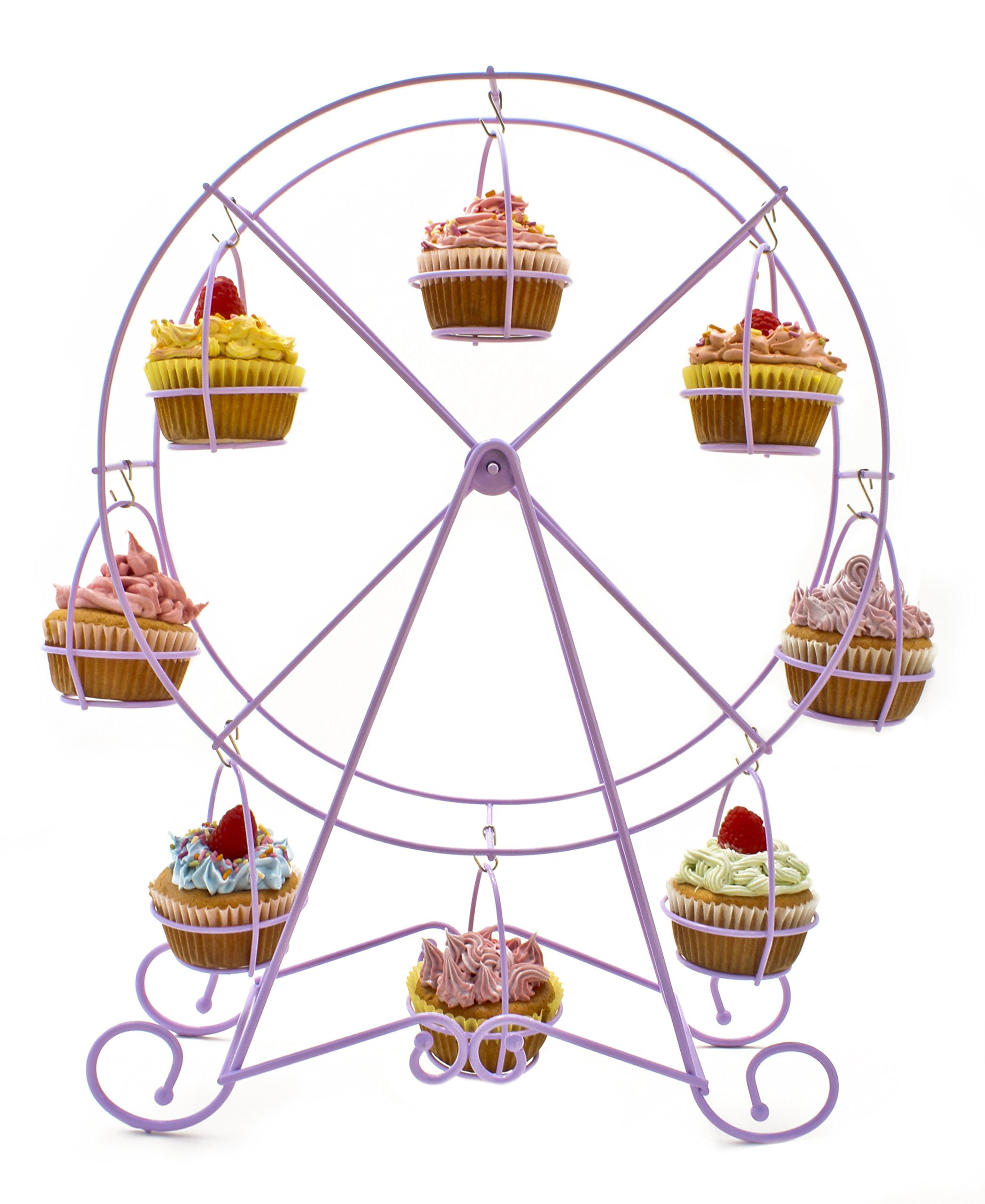 Zoie + Chloe Ferris Wheel Cupcake Stand - Decorative Cupcake Holder for ...