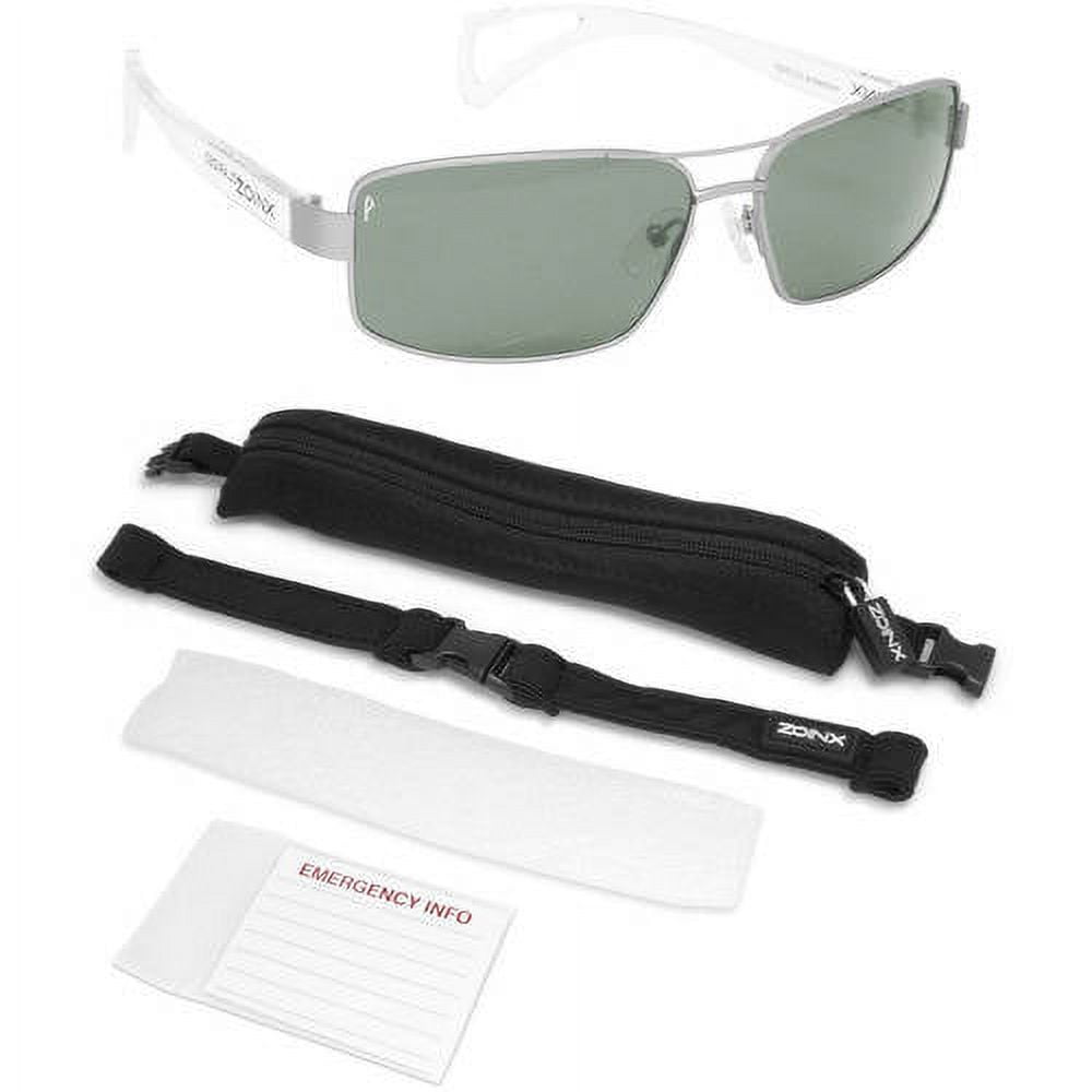 Zoinx Men Wrap Polarize Sunglasses Silver Aviator-Green Lens - Walmart.com