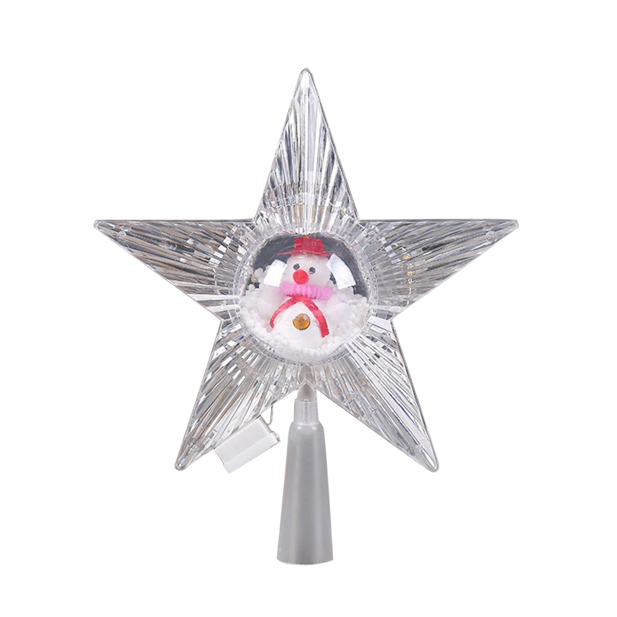 Zoiuytrg Christmas LED Tree Topper Stars Tree Top with Light for Party ...