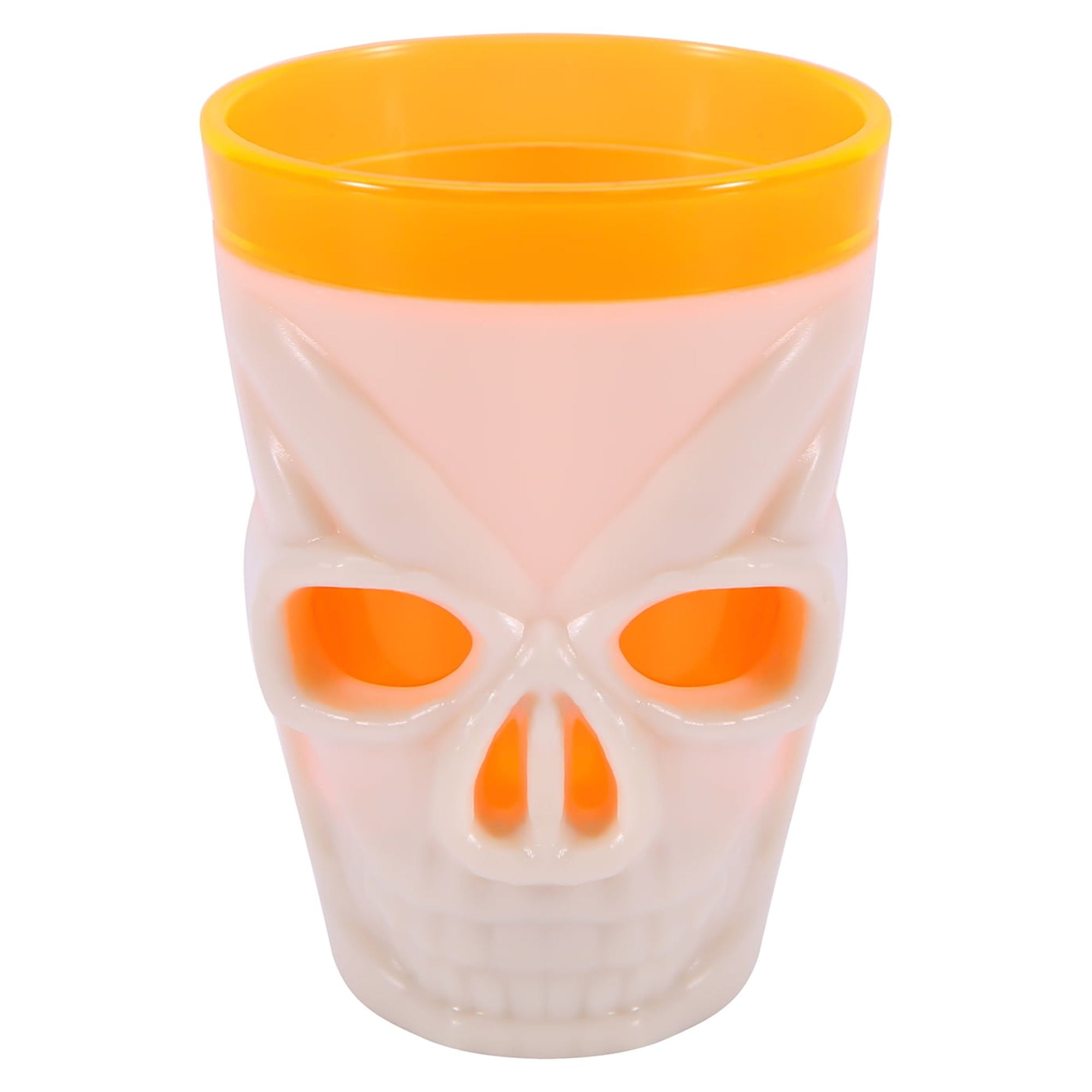 Zoiuytrg Halloween Skull Cups LED Light Up Skull Cups Plastic Drinking ...