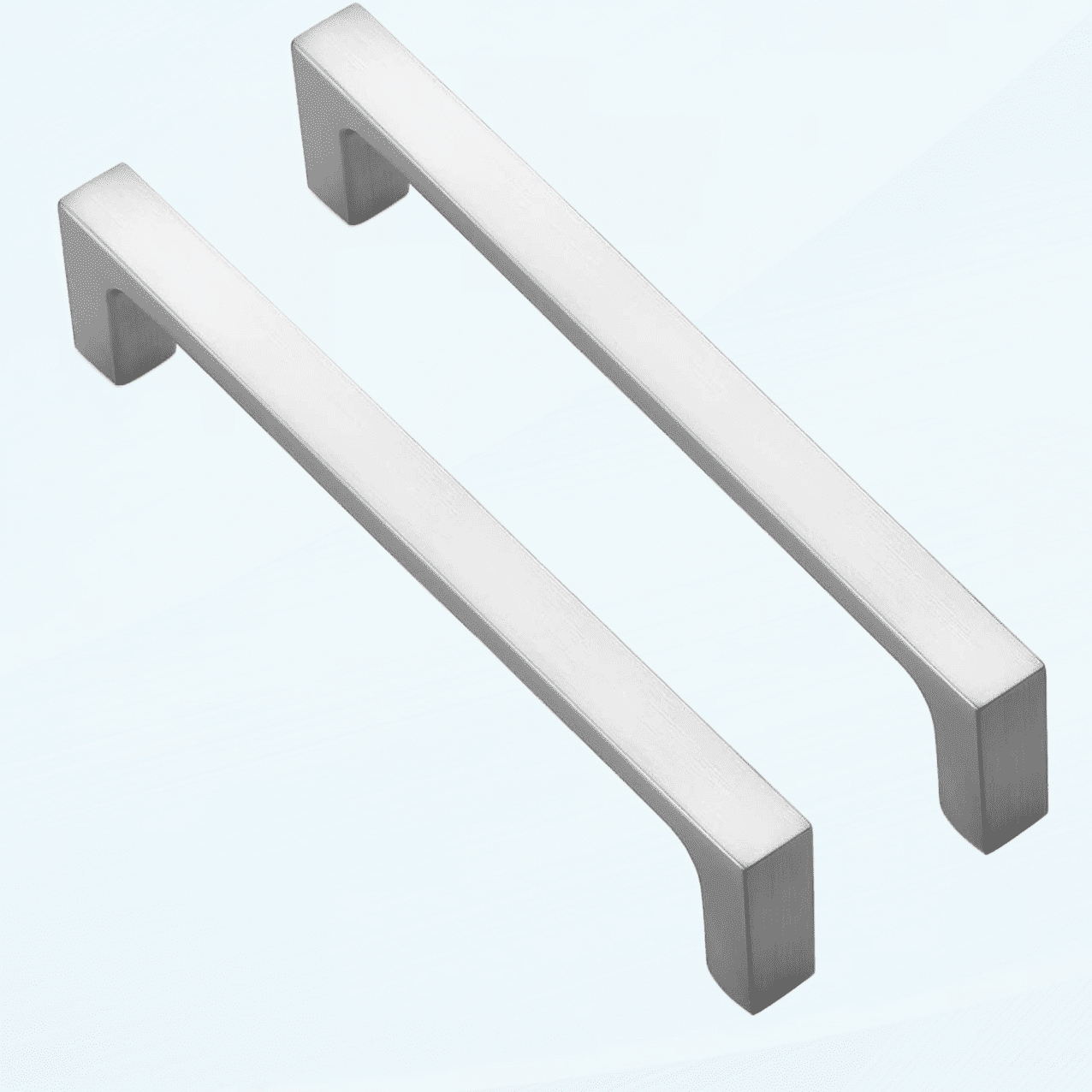 Zoizocp 5 Pack Solid 5 Inch Kitchen Square Cabinet Handles Brushed ...