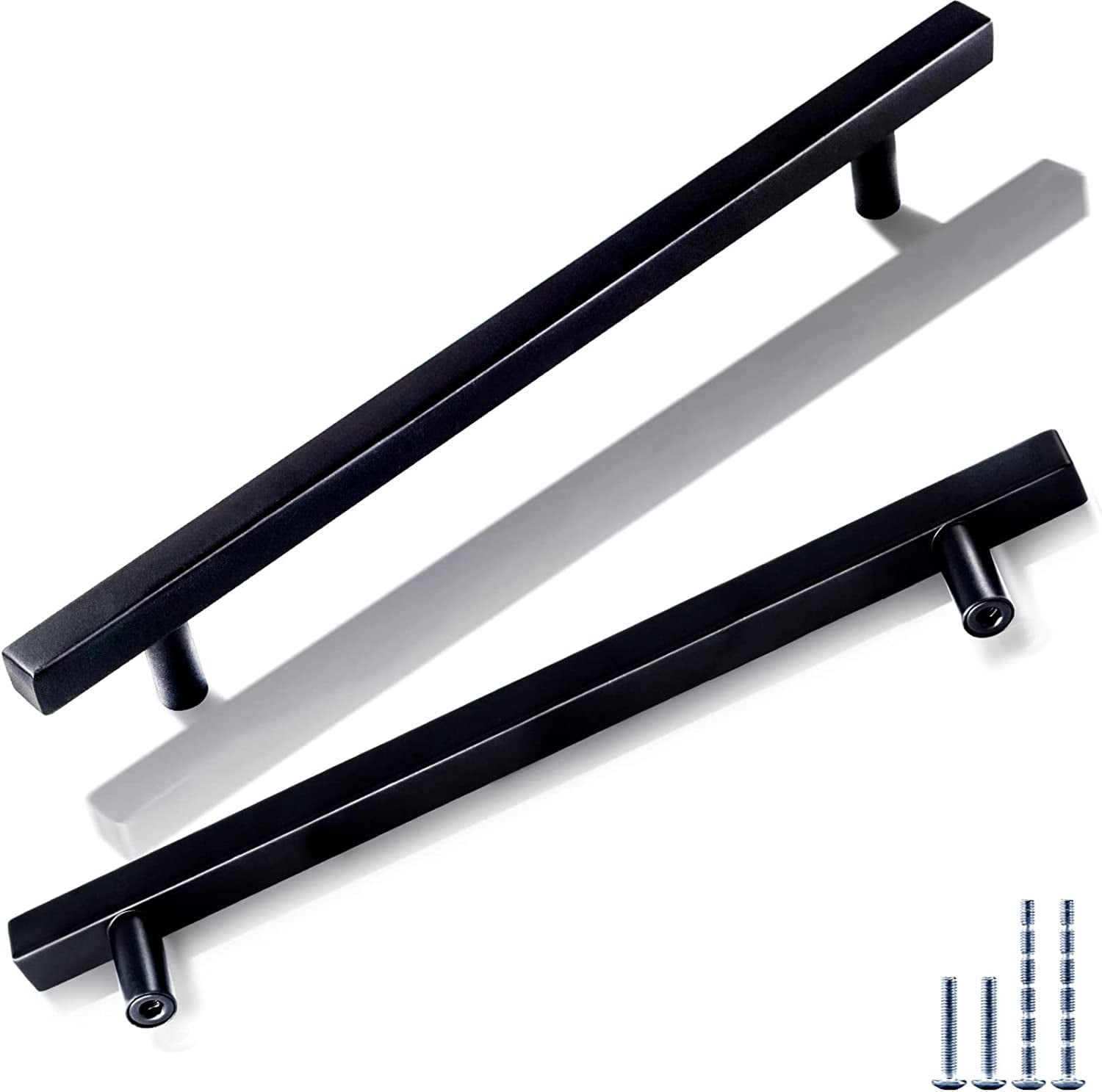 Zoizocp Black Cabinet Pulls Kitchen Cabinet Handles 3.75 Inch Hole ...