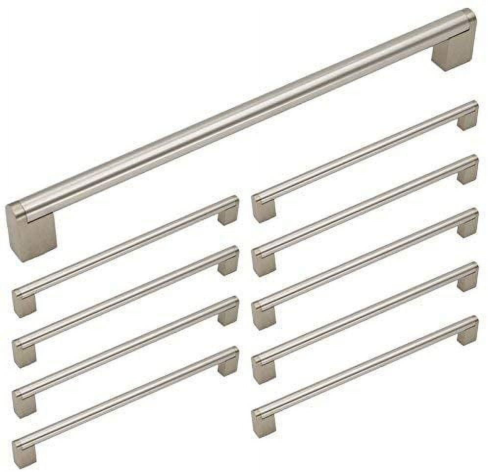 Zoizocp Modern Cabinet Pulls Nickel - HDJ14SN Kitchen Cabinet Handles ...