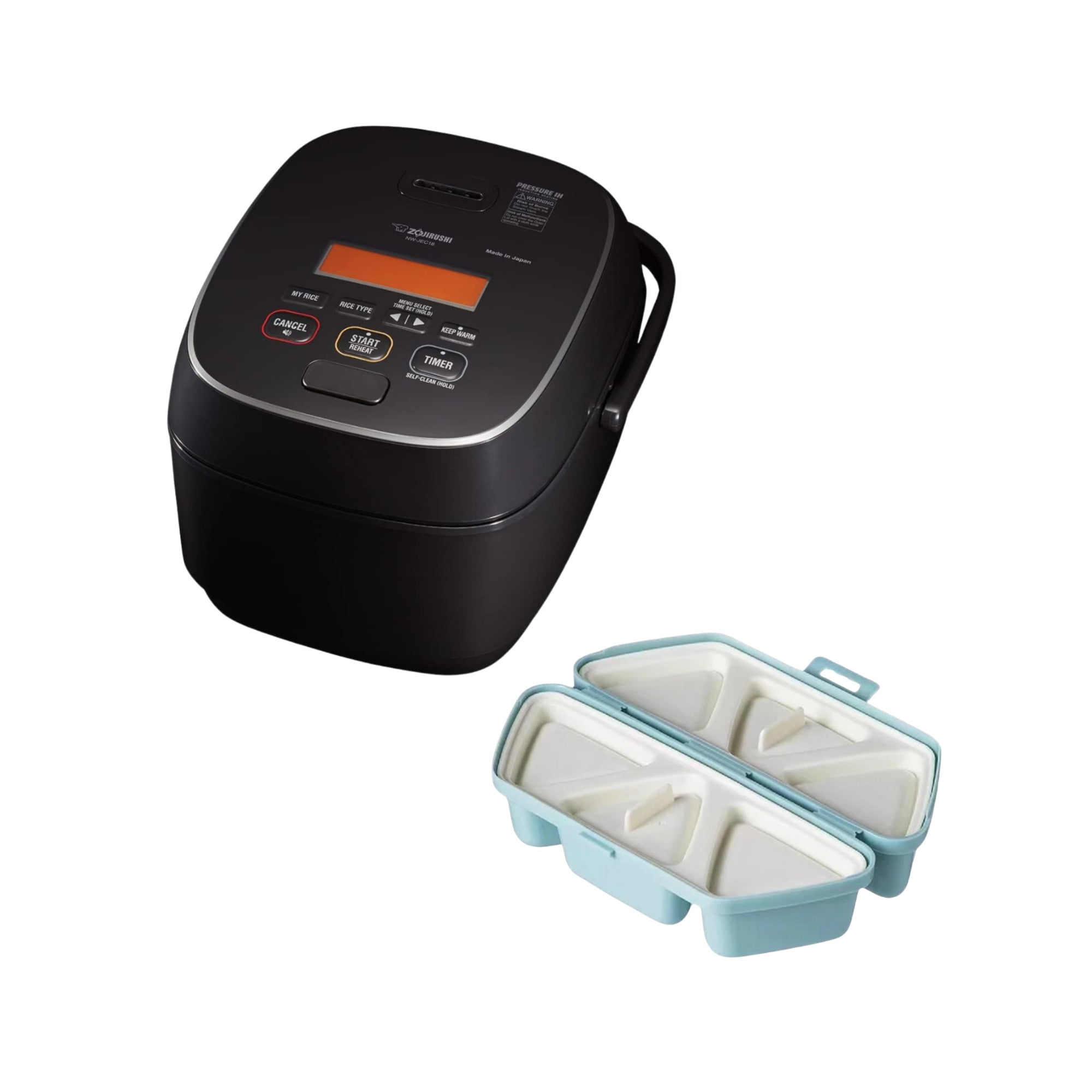 Zojirushi NW-JEC18BA Pressure Induction Heating Rice Cooker (10-Cup ...