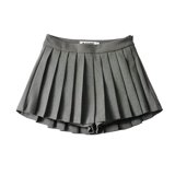 Zoki Sexy Women Pleated Skirts High Waist Summer Vintage Mini Skirts ...