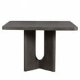 Zoko Square Counter Height Dining Table, Pedestal Base, Ash Gray Wood ...