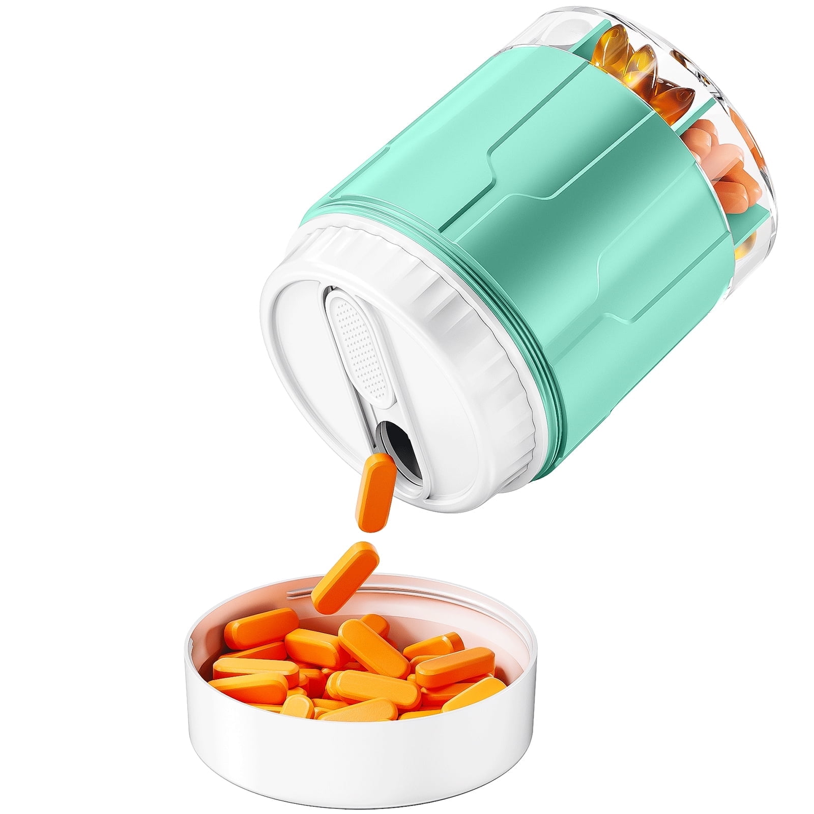Ryzorq Extra Large Pill Organizer for Vitamins and Supplements, 7 ...