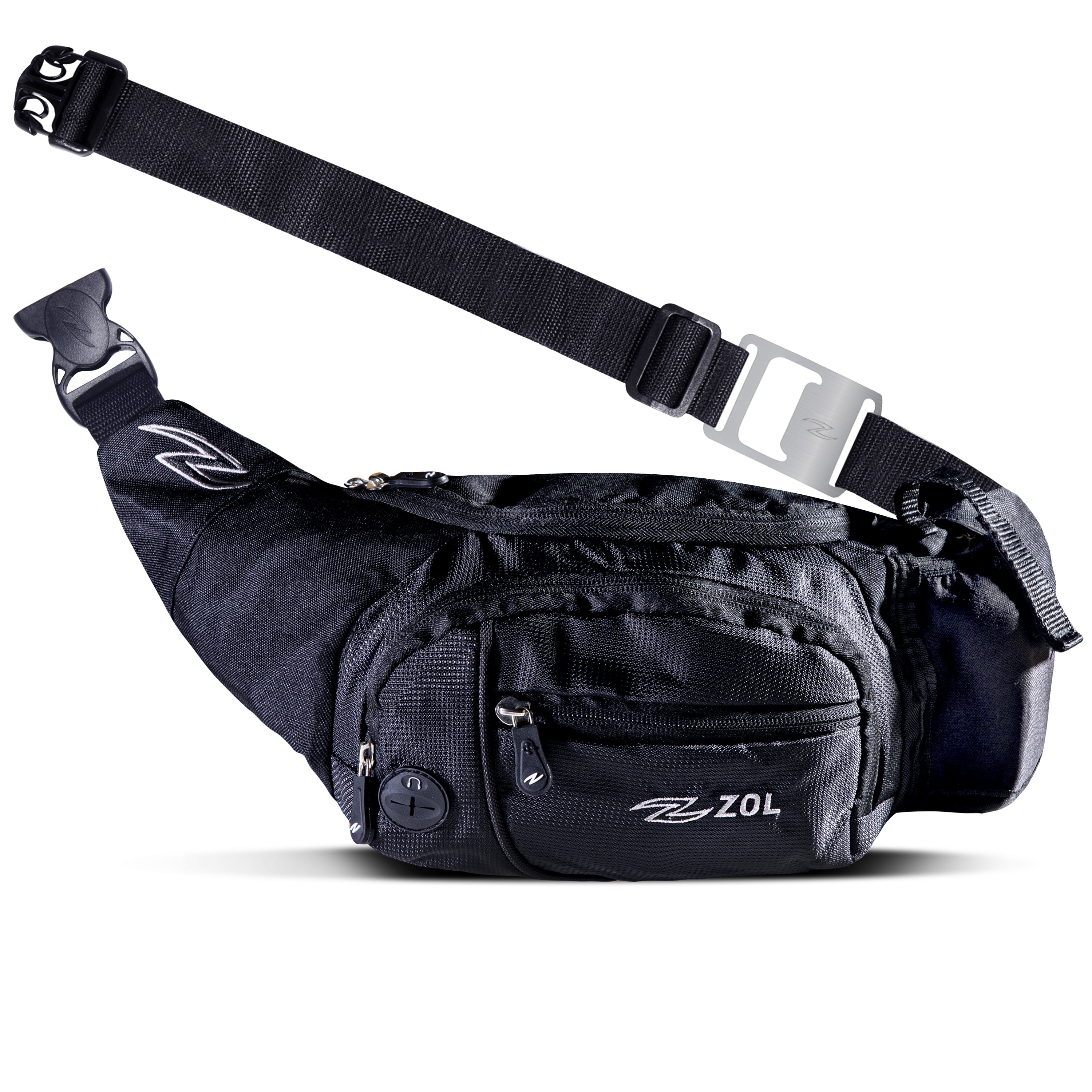 Zol Big Waist Bag with Black Bottle Opener (Silver) - Walmart.com