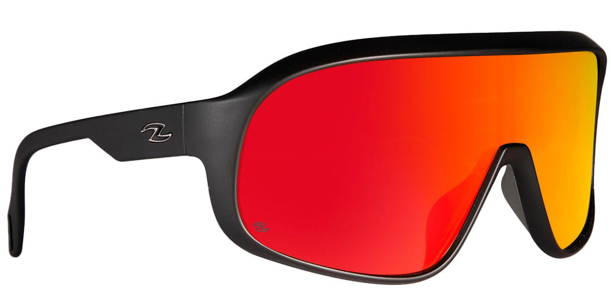 Zol Polarized Sky Sport UV Protection Sunglasses Black w/ Red Lens ...