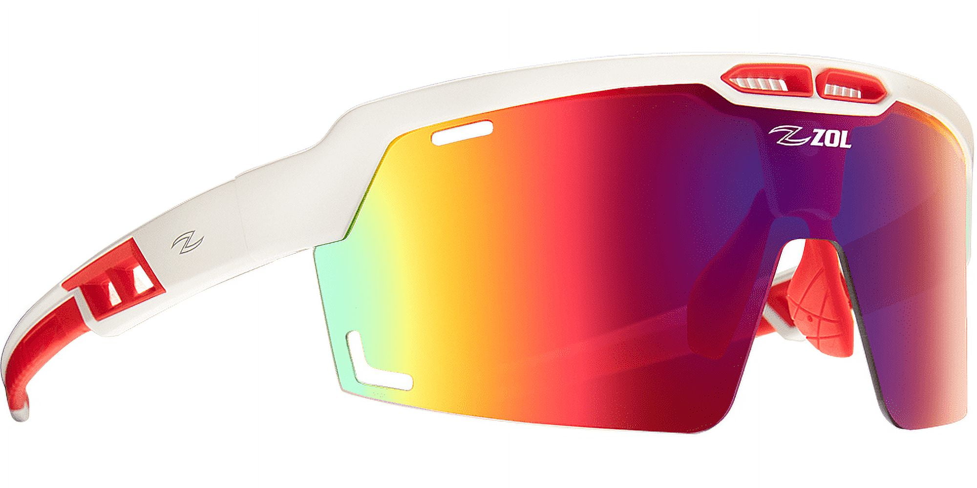 Zol Volt Sport Sunglasses (White Red) - Walmart.com