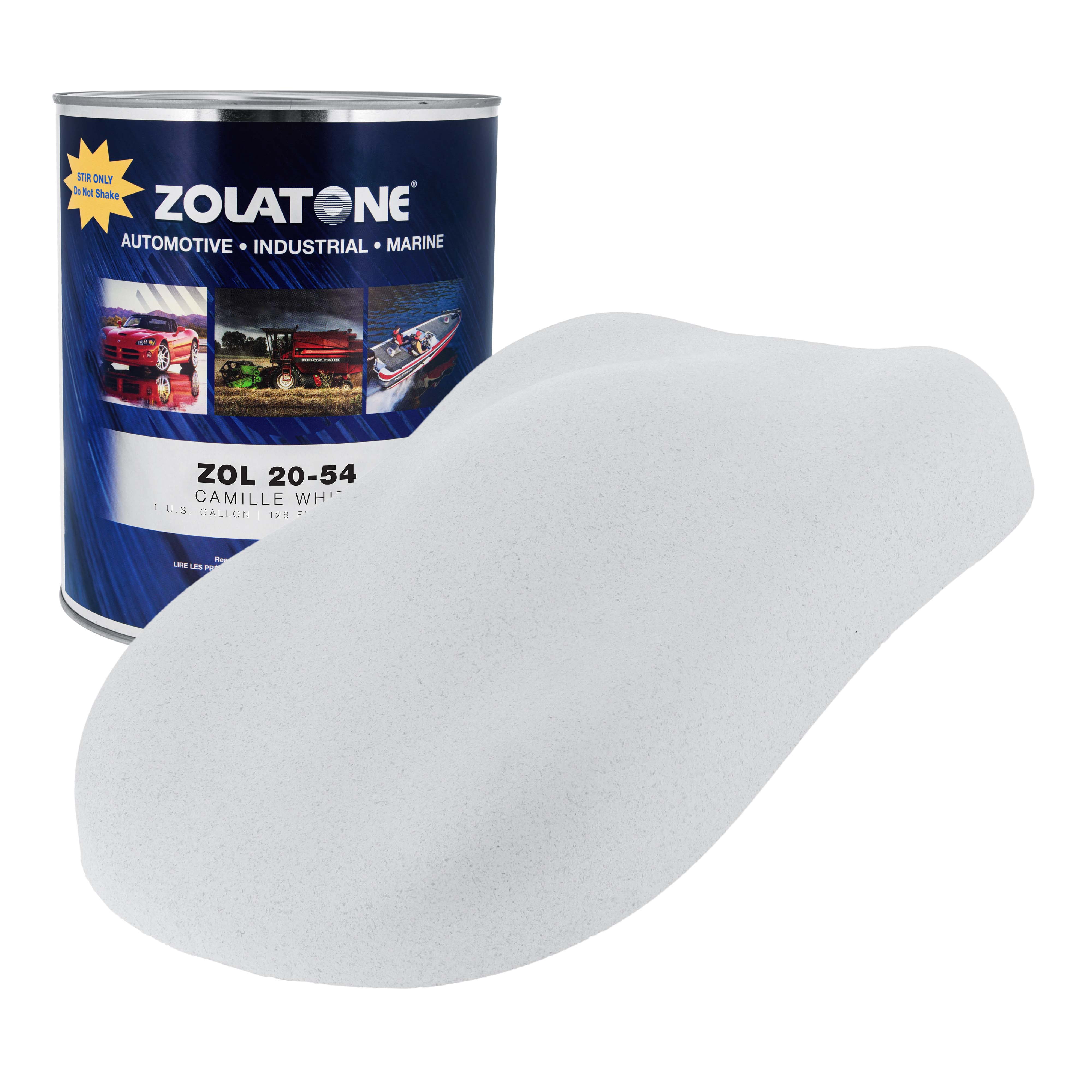 Zolatone Camille White, 20 Series Spatter Finish, Gallon - Walmart.com