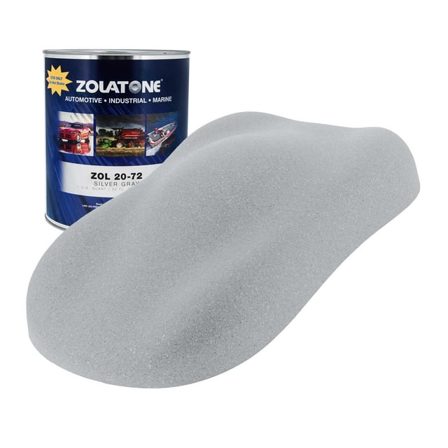 Zolatone Silver Gray- 20 Series Stock Color Spatter Finish, Quart - Walmart.com