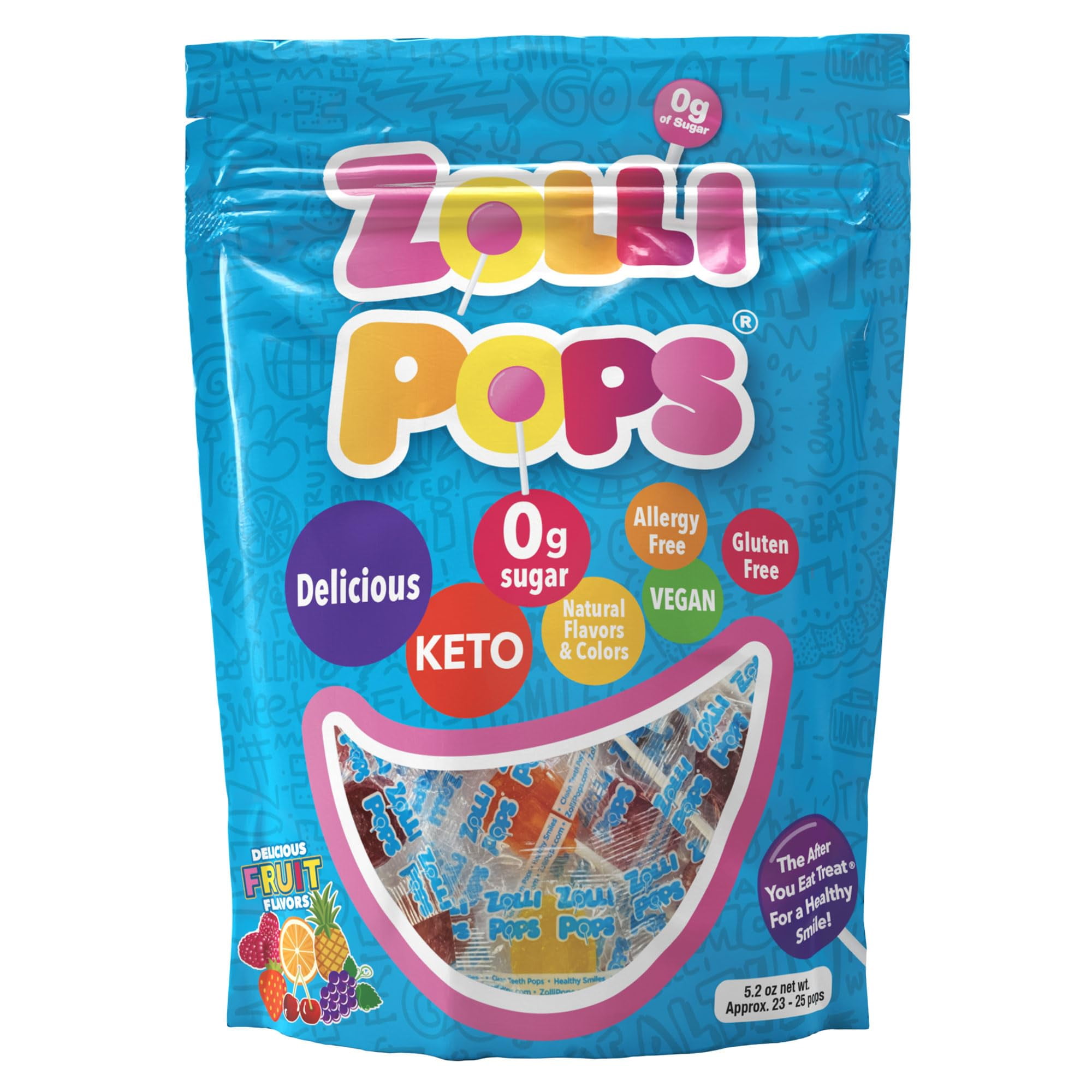 Zolli, Lollipops Xylitol Variety, 5.2 Ounce NSD3 - Walmart.com