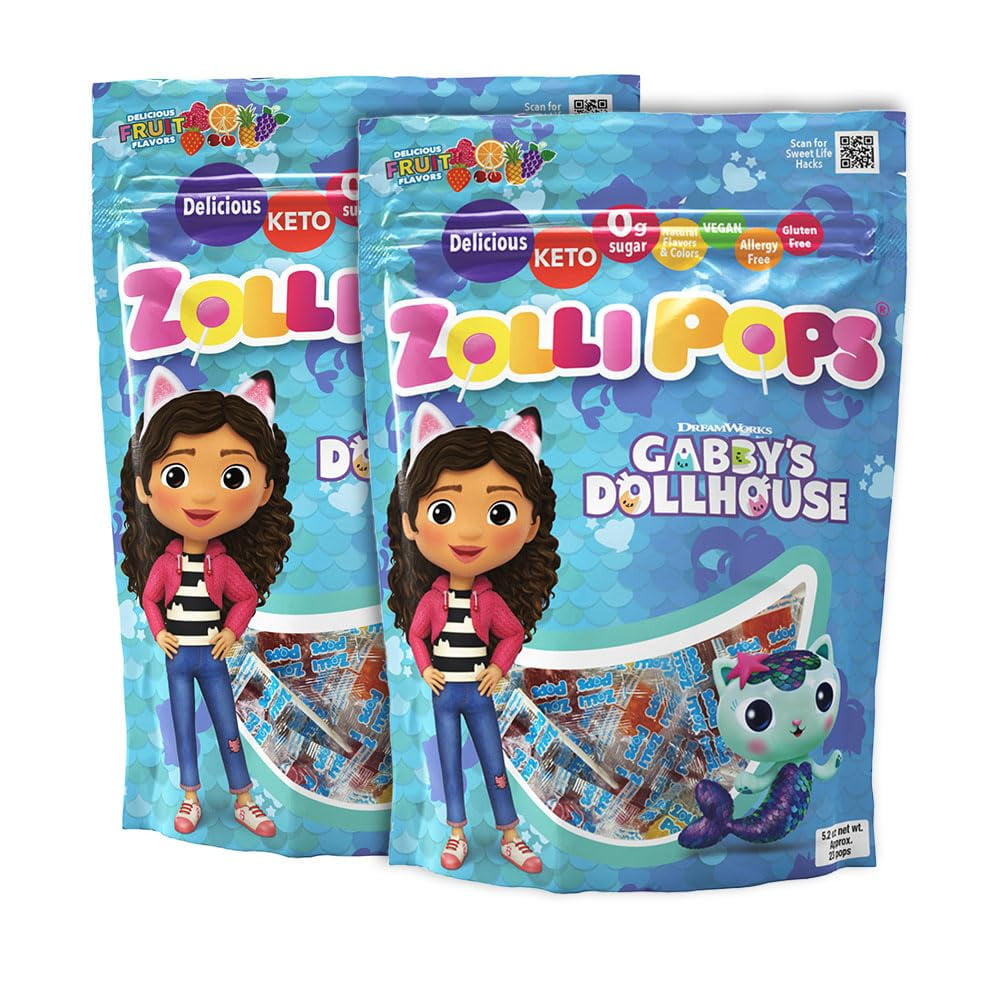 Zollipops Clean Teeth Lollipops KEF28 Gabby's Dollhouse, Anti Cavity ...