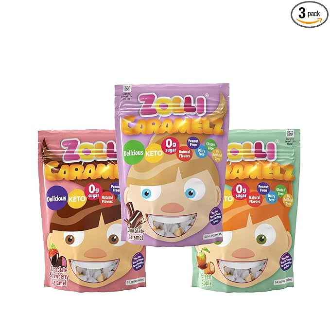 Zollipops Collab Zolli Caramelz Mashups Variety Bundle-Chocolate,Green ...