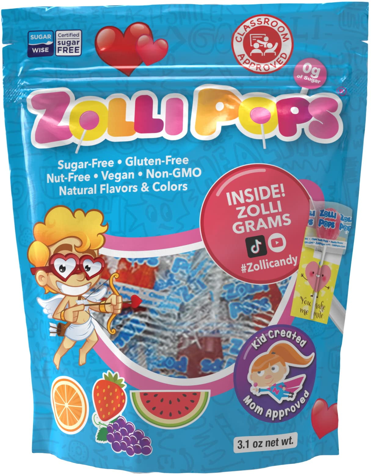 Zollipops - Valentine,S Day Variety Pack - Clean Teeth Lollipops | Anti ...