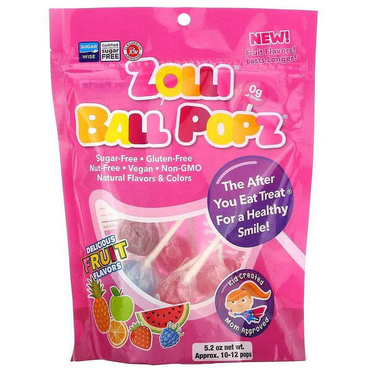 Zollipops, Zolli Ball Popz Fruit, Assorted, 10-12 Pops, 5.2 oz ...