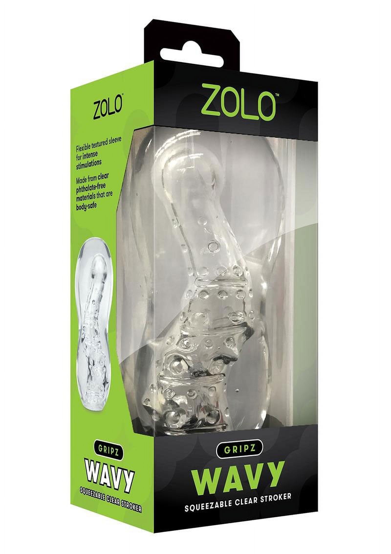 Zolo Gripz Wavy Stroker - Clear - Walmart.com