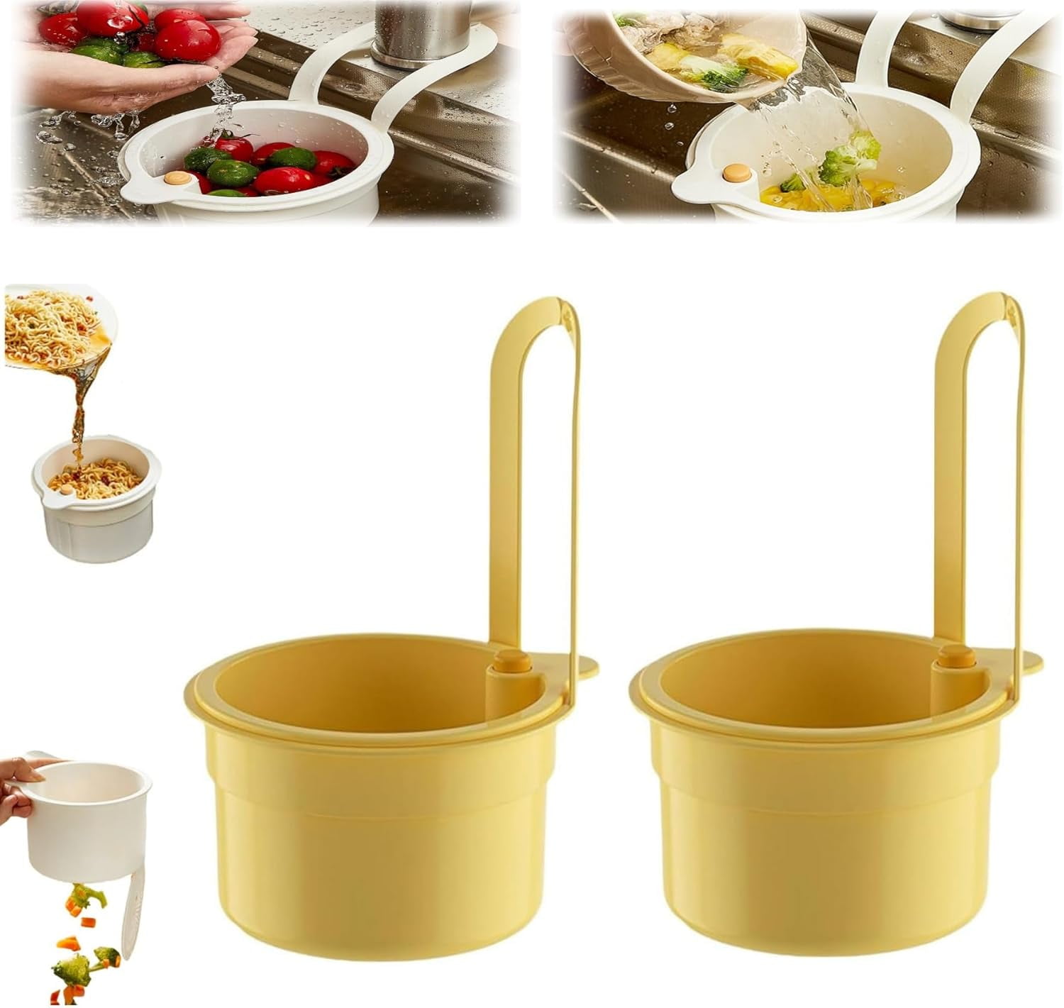 Zoloko 2025 Kitchen Sink Food Waste Catcher Faucet Hanging, Press ...