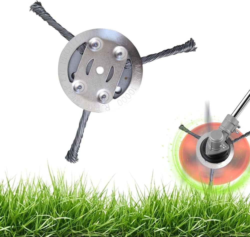 Zoloko 6 inch Steel Wire Grass Trimmer Head,2025 New Steel Wire Grass ...