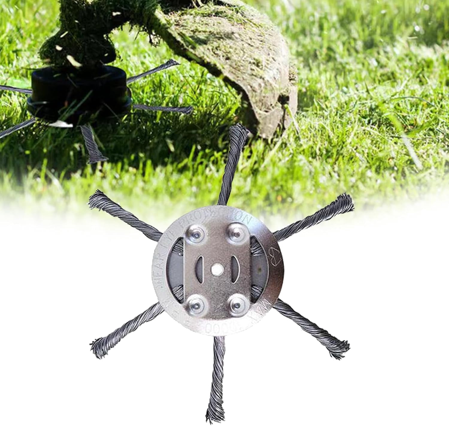 Zoloko 6Inch Steel Weed Eater Trimmer Head, Wire Rotary Brush Weed ...