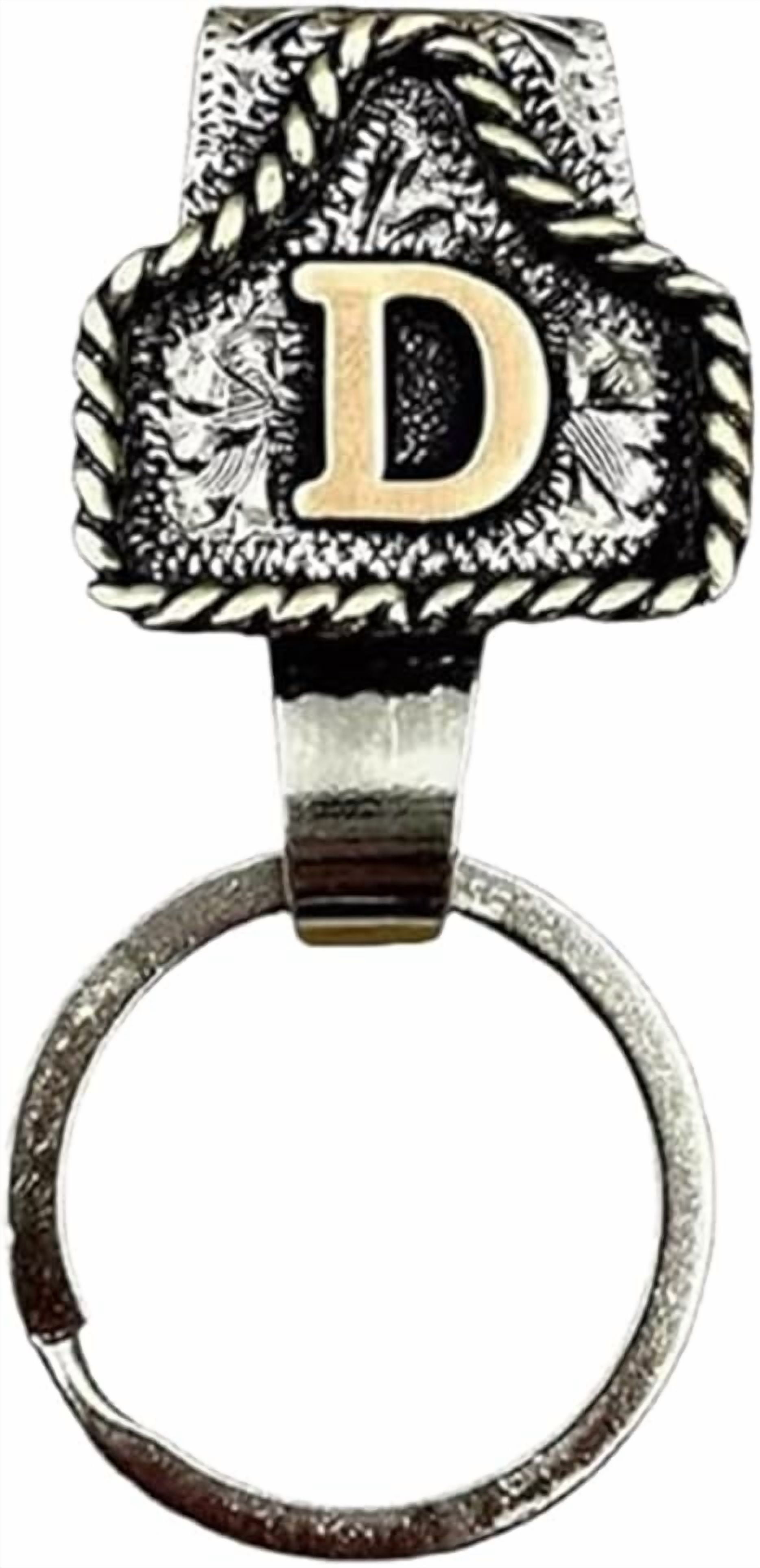 Zoloko Western Style Alphabet Keychain - Personalized Keychain with Cow ...
