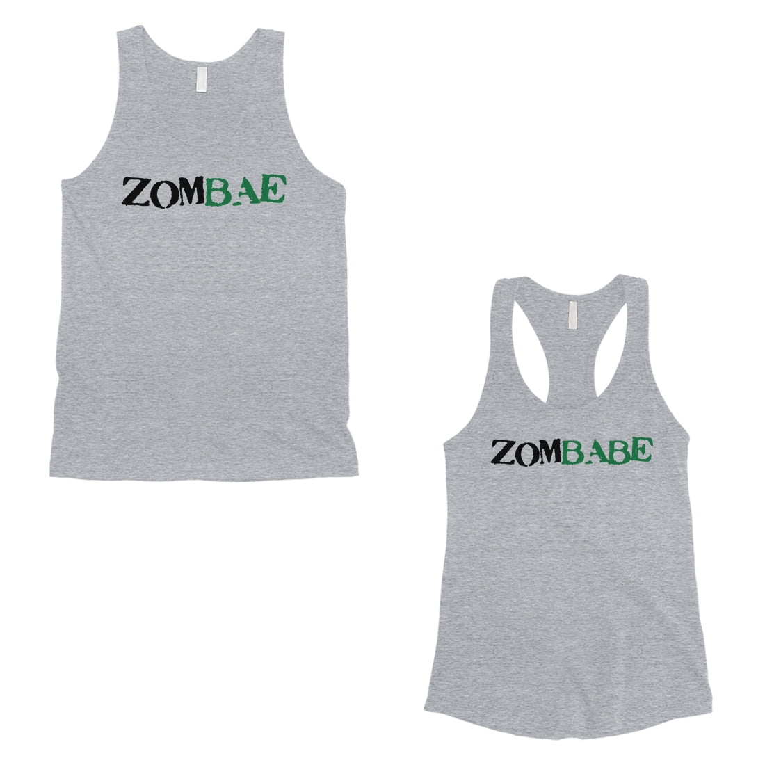 Zombae And Zombabe Matching Couple Tank Tops Grey - Walmart.com