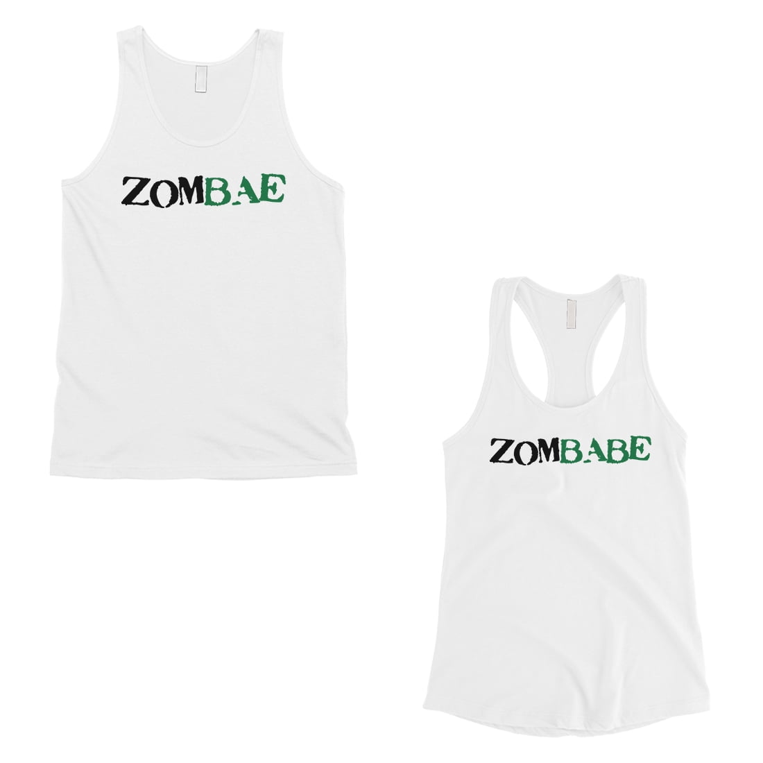 Zombae And Zombabe Matching Couple Tank Tops White - Walmart.com
