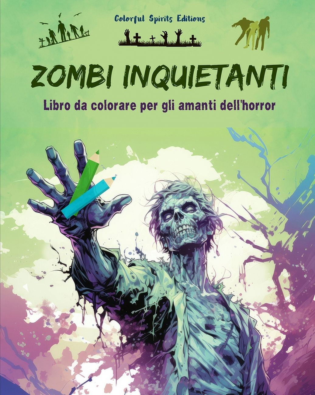 Zombi inquietanti Libro da colorare per gli amanti dell'horror Scene ...