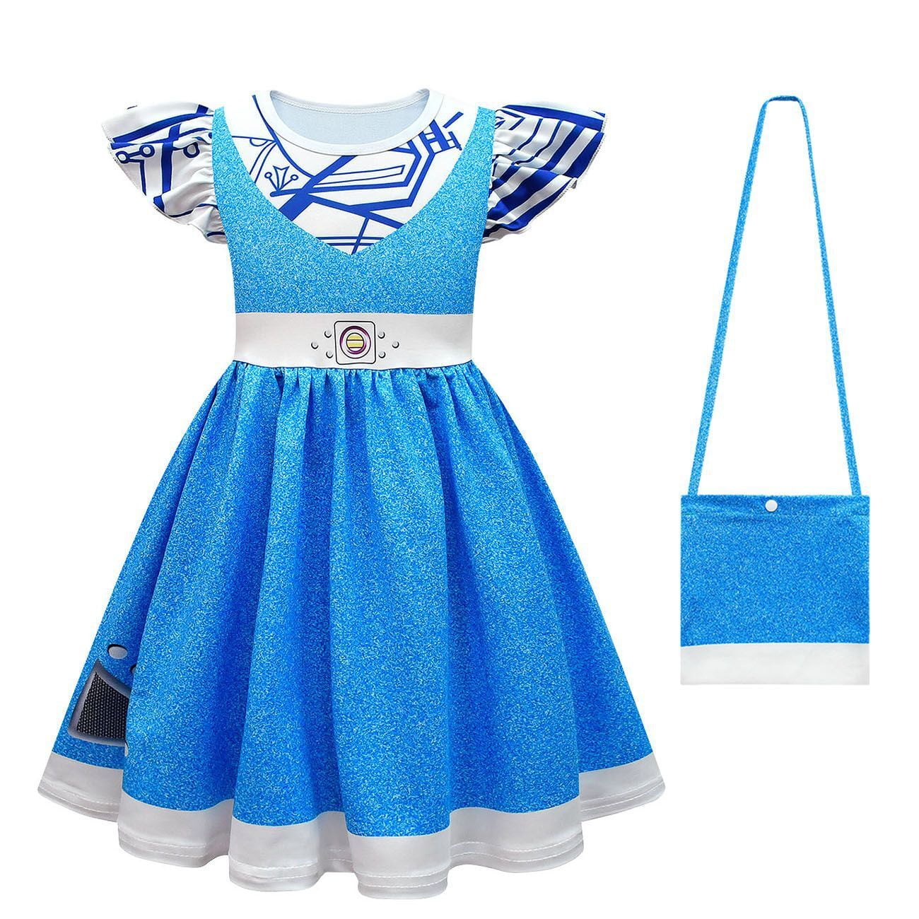 Zombie Alien Girls Costume Dress Halloween Cosplay Fancy Dress Up ...