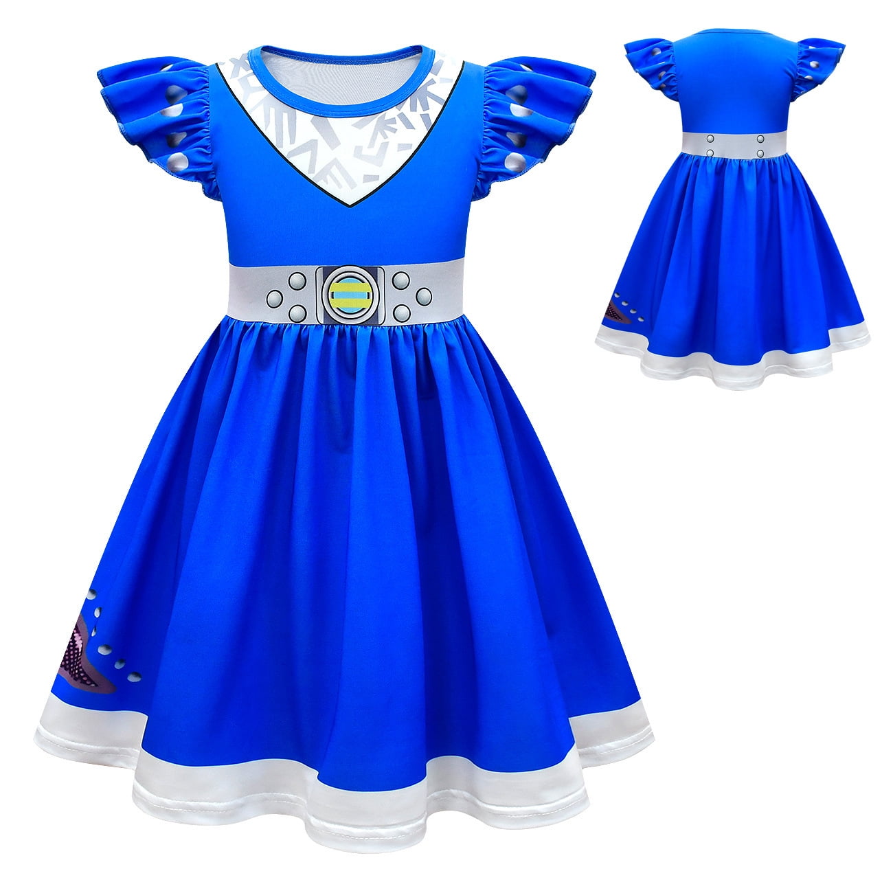 Zombie Alien Girls Costume Dress Halloween Cosplay Fancy Dress Up ...