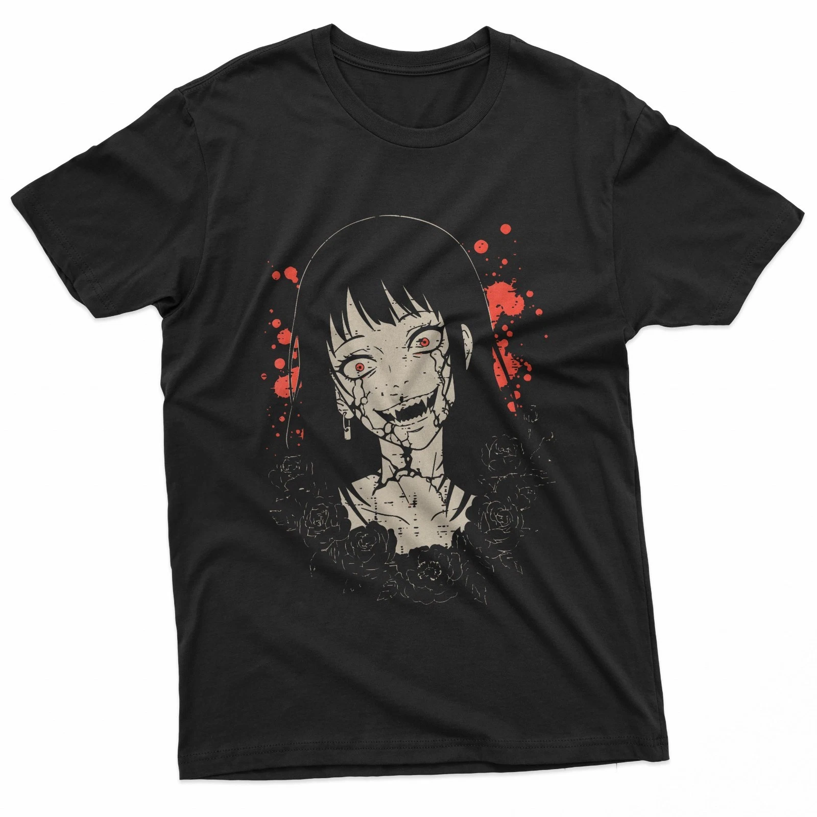 Zombie Anime Girl Japanese Manga Art Goth Women Men Kids T-Shirt ...