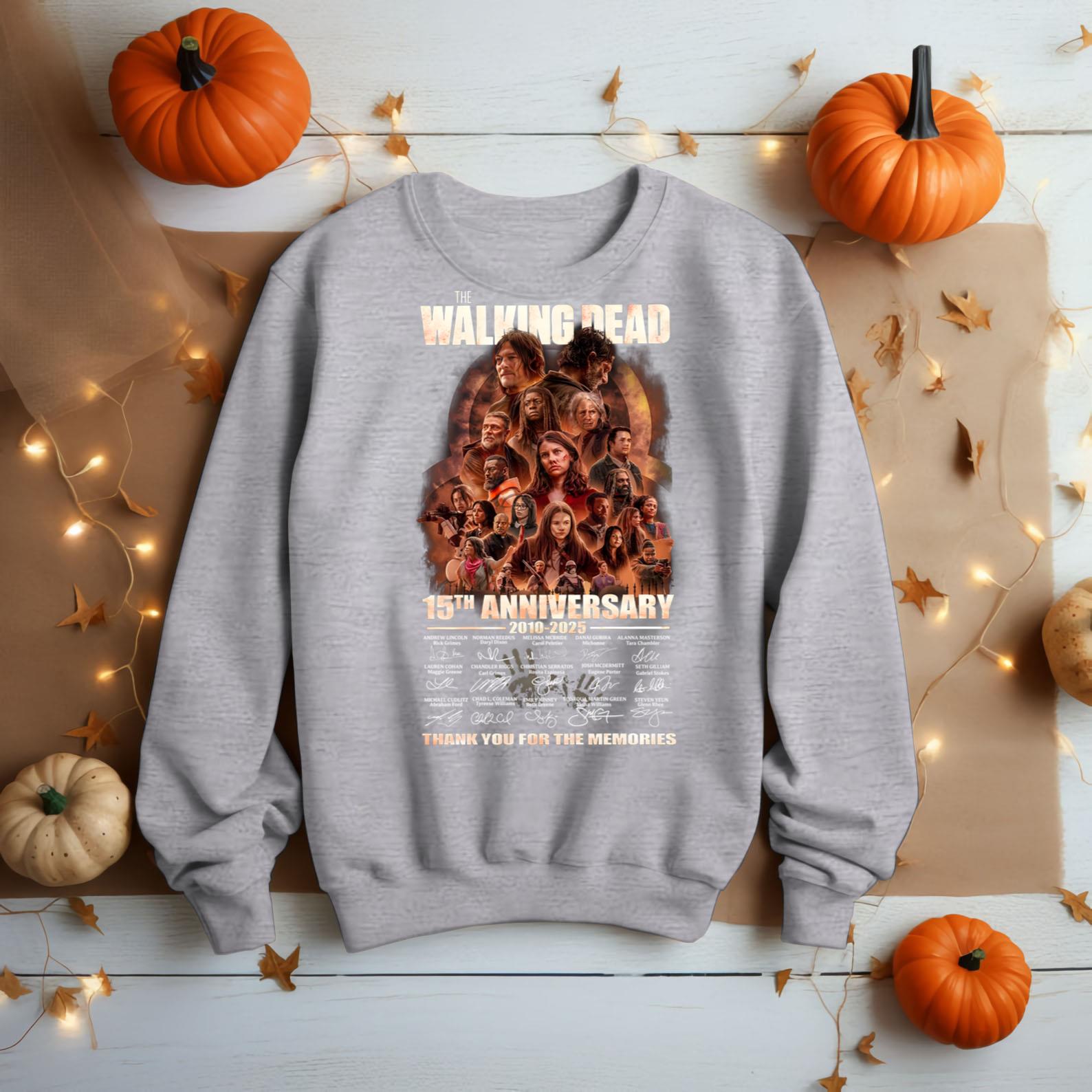 Zombie Apocalypse 15th Anniversary Signature Shirt, Thank You for the ...