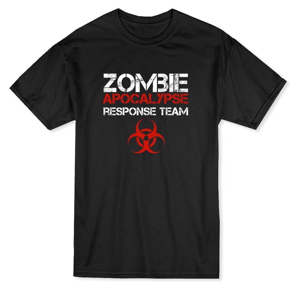 Zombie Apocalypse Response Team Biohazard Design Men Black T-Shirt ...