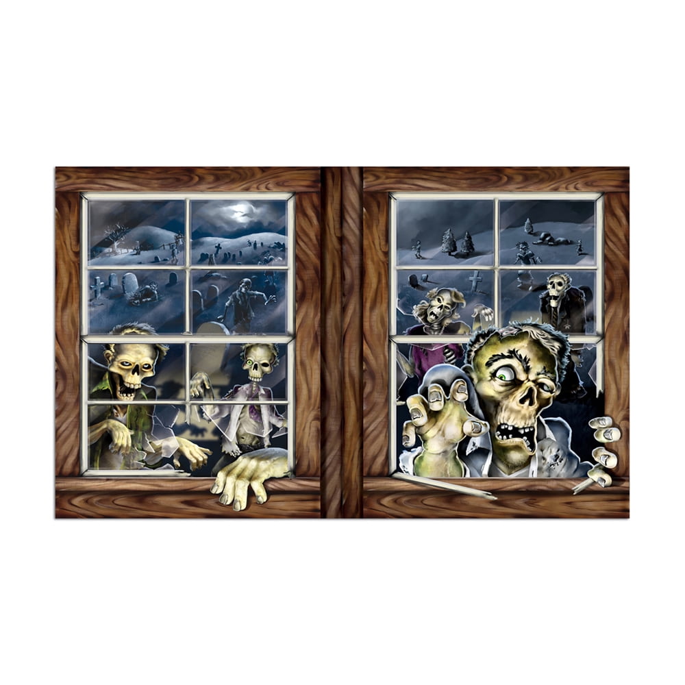 Zombie Attack Insta-View 3' 2" X 5' 2" - 6 Pack (1 Per Package ...